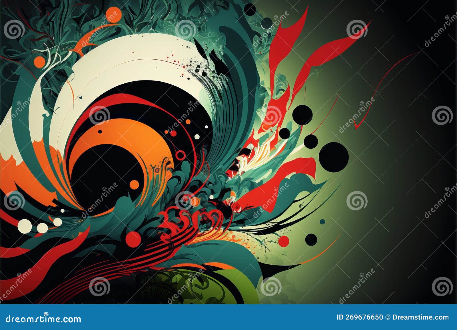 Generosity Abstract Art (generative AI) Stock Illustration ...