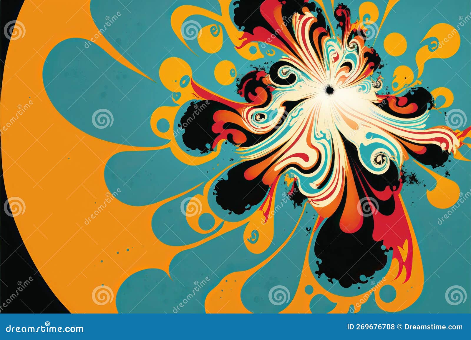 Graciousness Abstract Art (generative AI) Stock Illustration ...