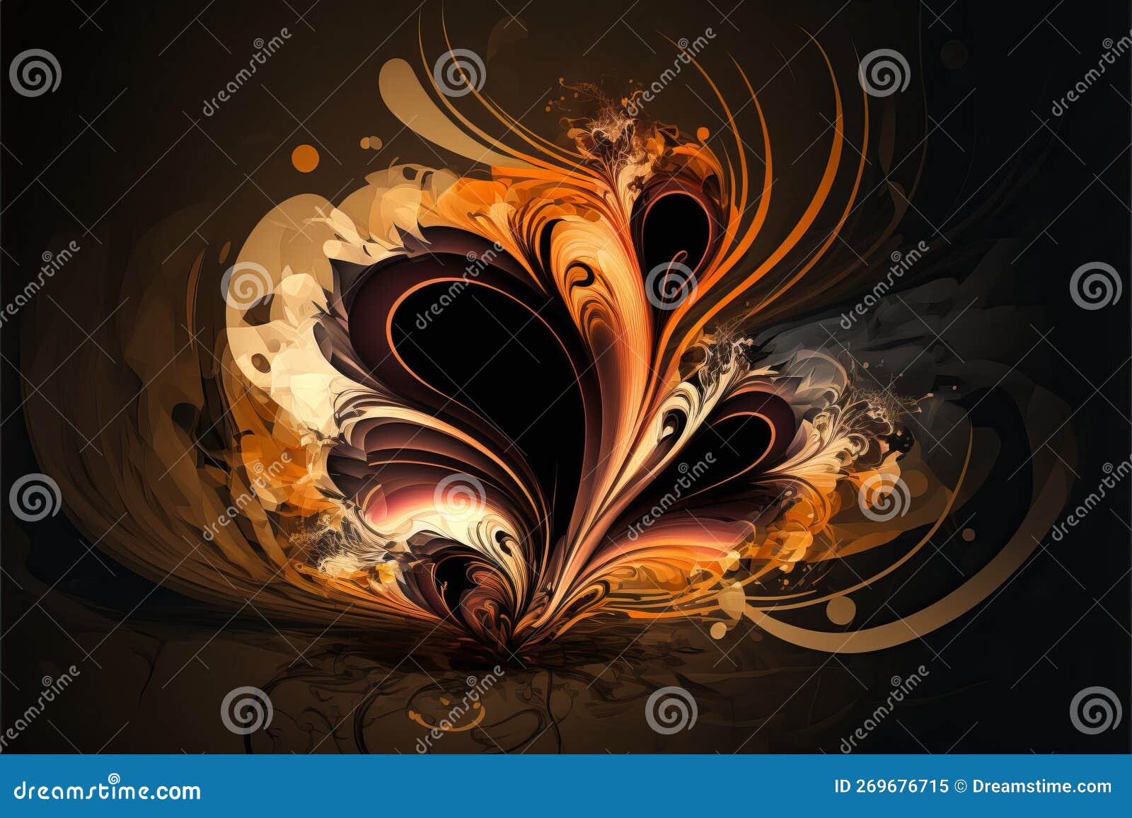 Gratitude Abstract Art (generative AI) Stock Illustration ...