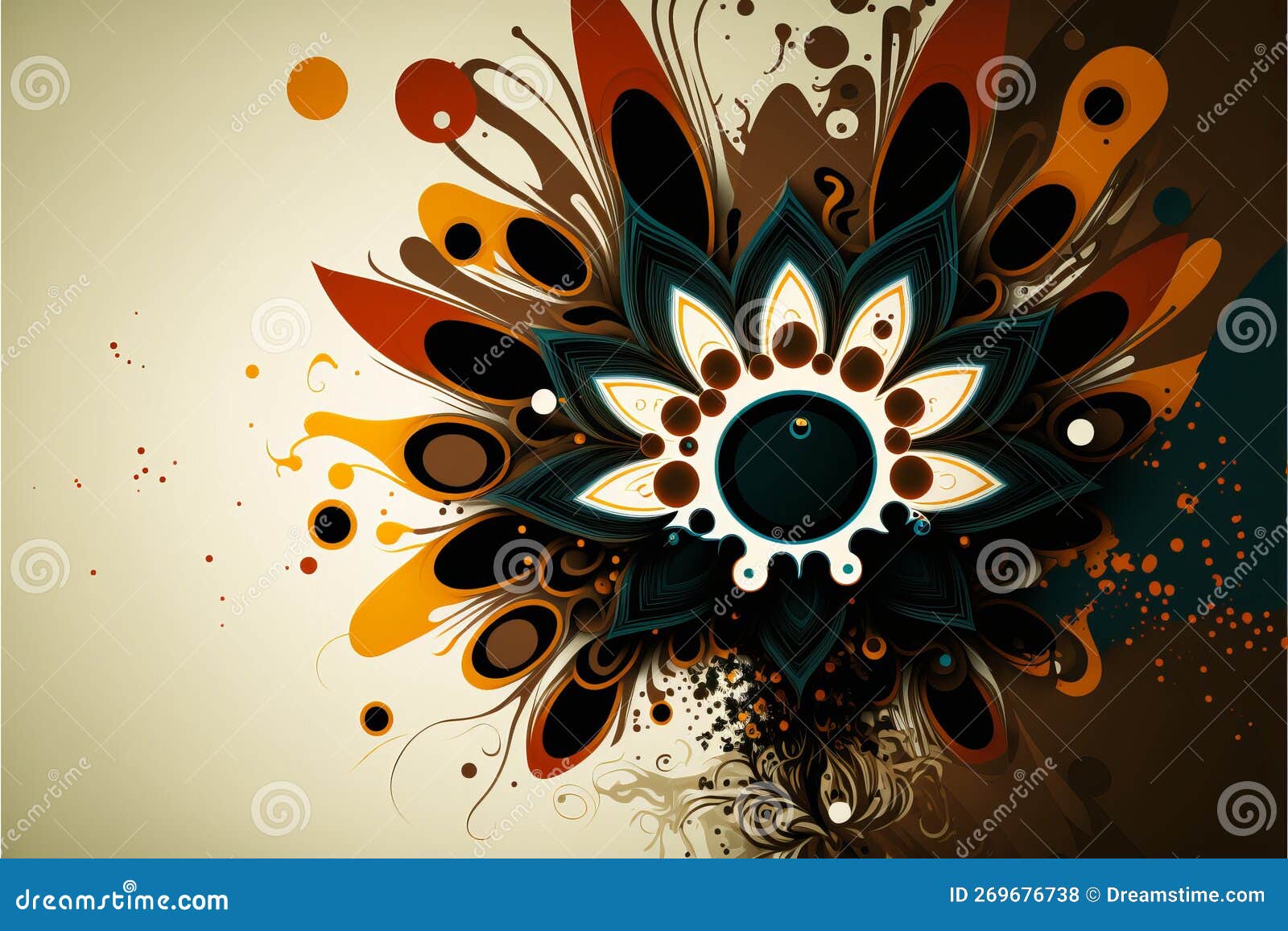 Growth Abstract Art (generative AI) Stock Illustration - Illustration ...