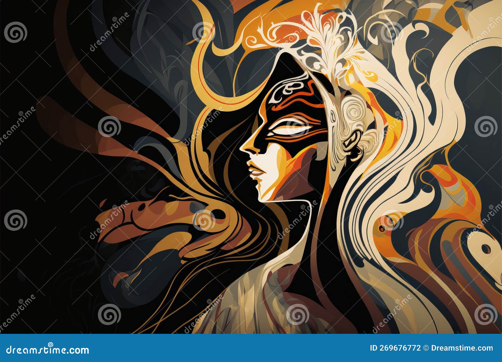 Humility Abstract Art (generative AI) Stock Illustration - Illustration ...
