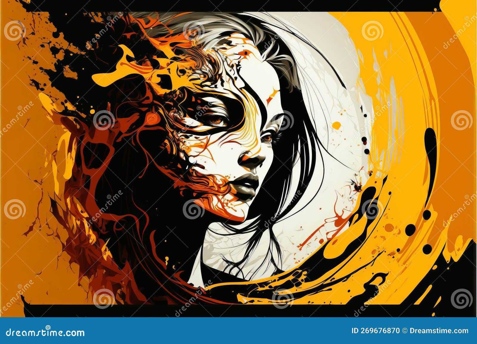 Integrity Abstract Art (generative AI) Stock Illustration ...