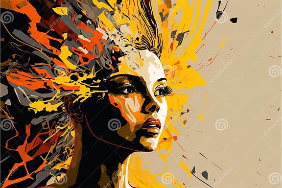 Learning Abstract Art (generative AI) Stock Illustration - Illustration ...