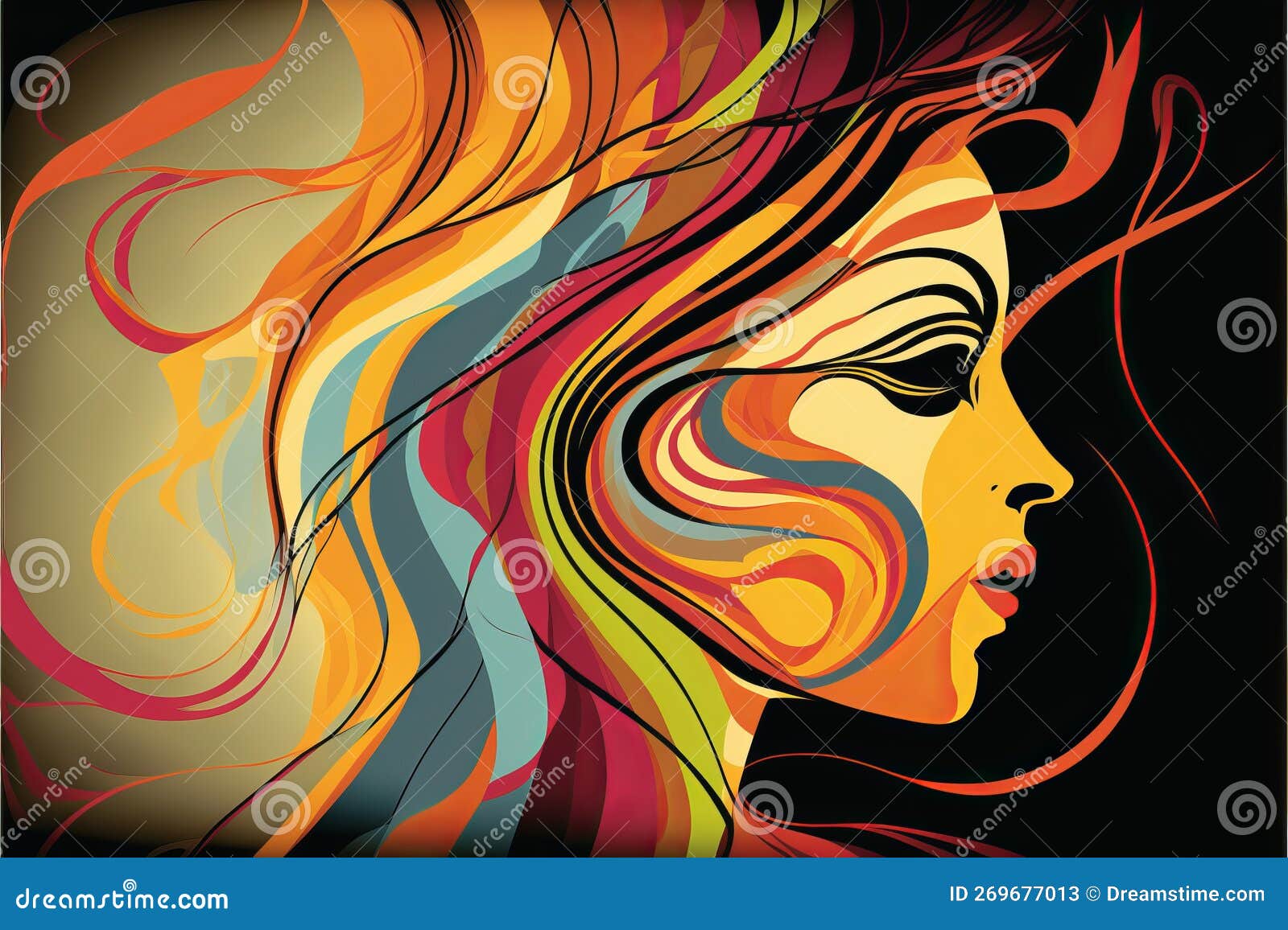 Optimism Abstract Art (generative AI) Stock Illustration - Illustration ...