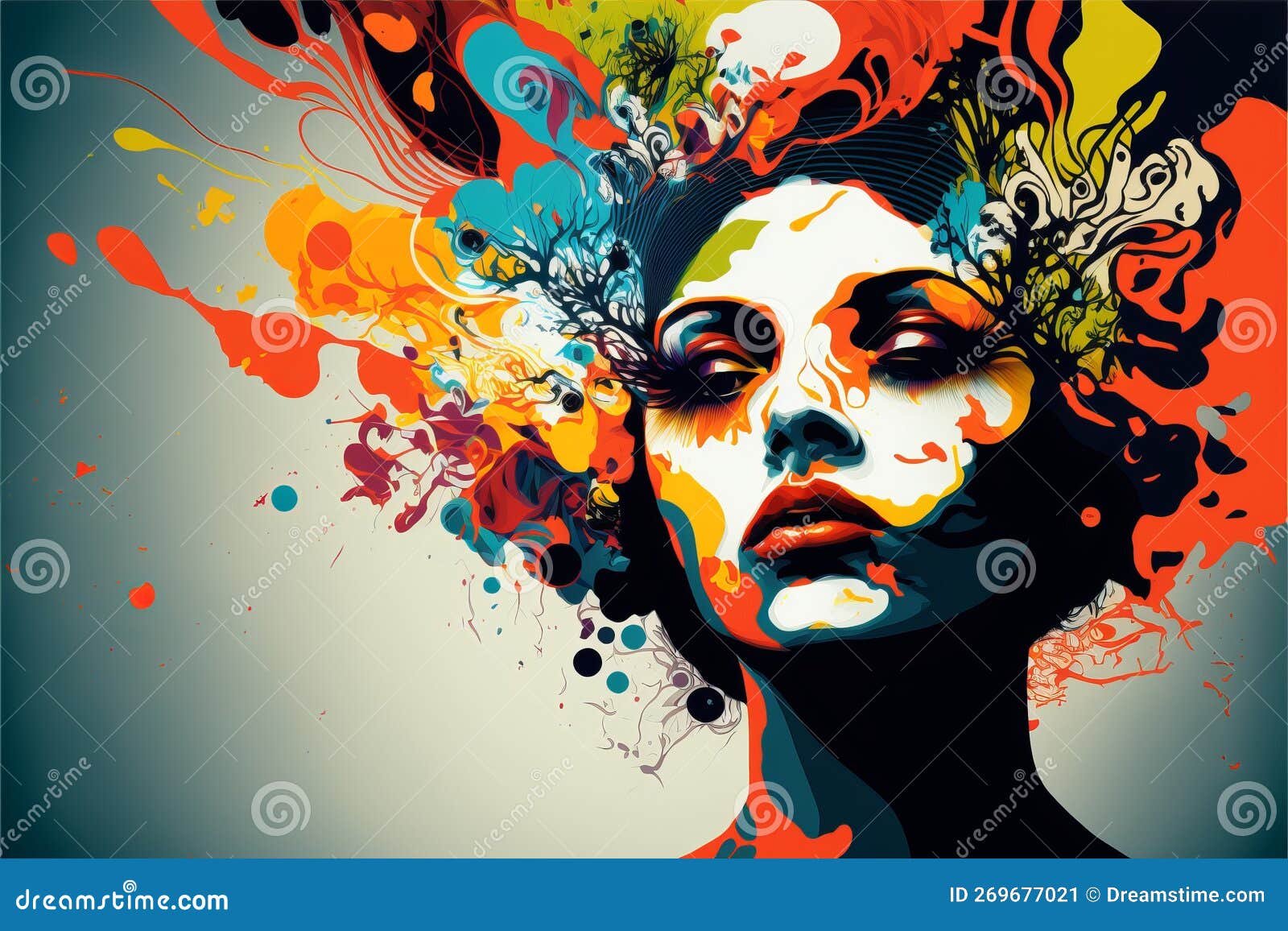 Optimism Abstract Art (generative AI) Stock Illustration - Illustration ...
