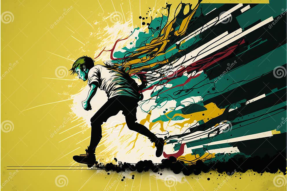 Perseverance Abstract Art (generative AI) Stock Illustration ...