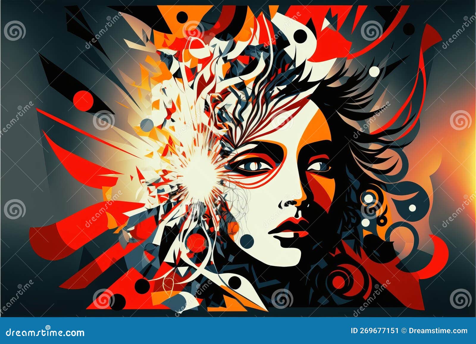 Responsibility Abstract Art (generative AI) Stock Illustration ...