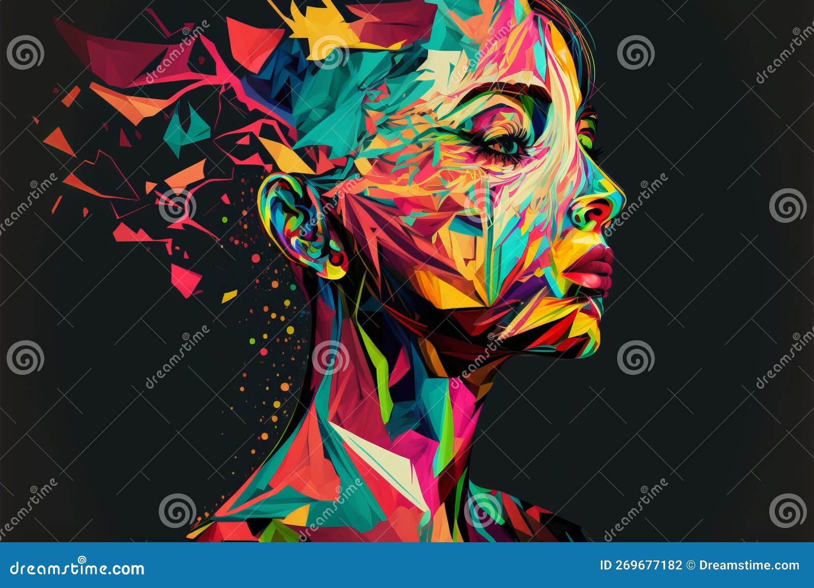 Self-esteem Abstract Art (generative AI) Stock Illustration ...