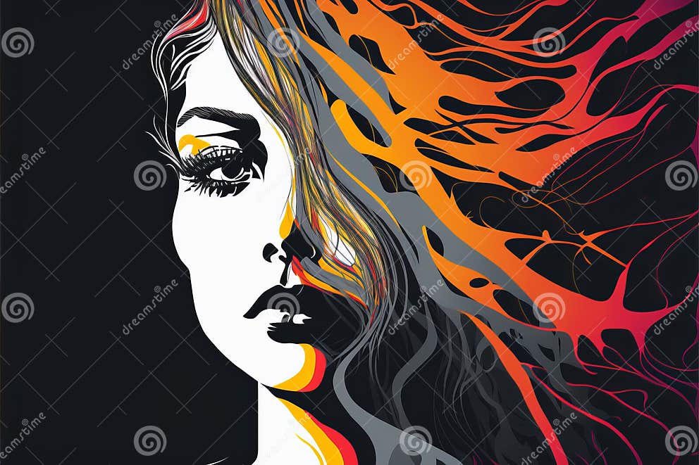 Simplicity Abstract Art (generative AI) Stock Illustration ...