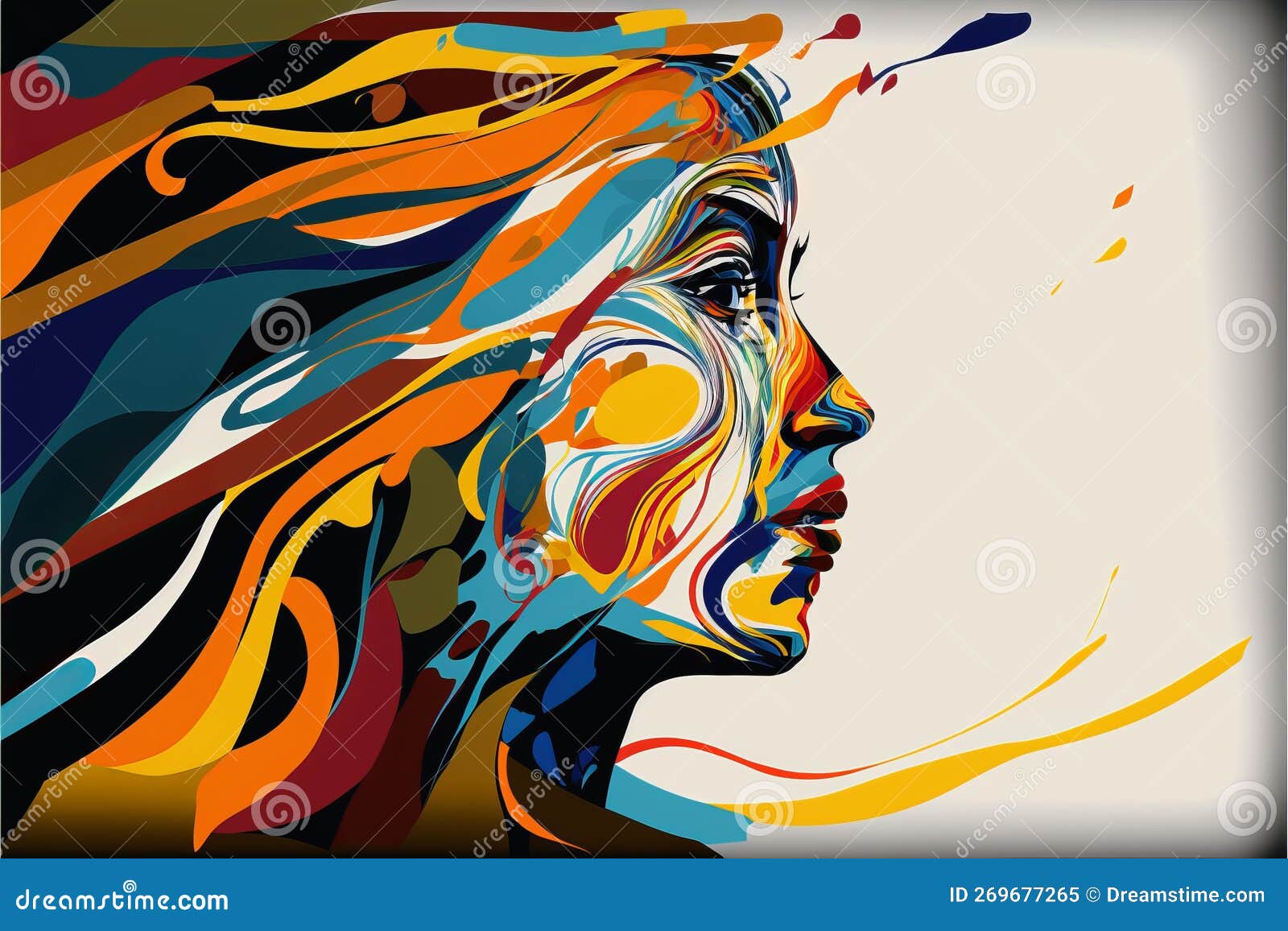 Understanding Abstract Art (generative AI) Stock Illustration ...