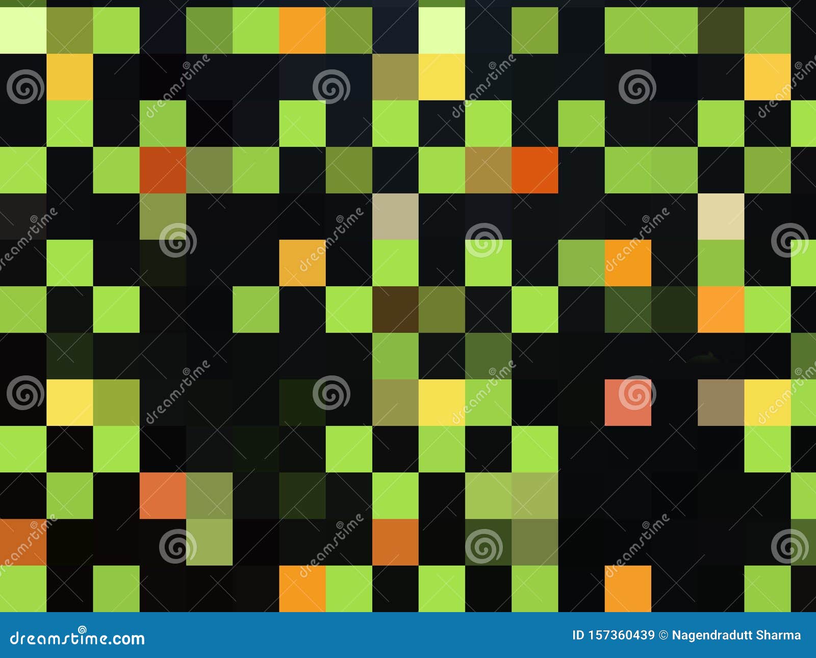 Unique Colourful Designing Pattern with Squares Stock Illustration ...