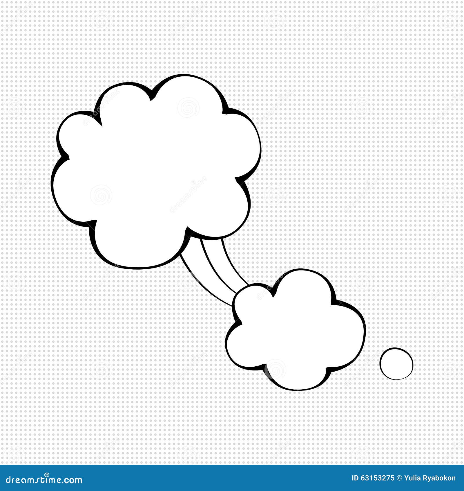 Unique comic speech bubble stock vector. Illustration of dialog - 63153275