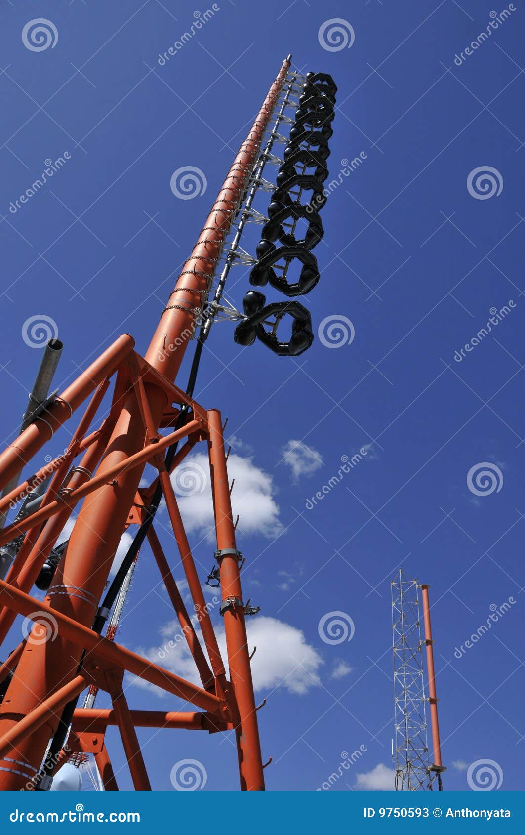 Unique Communication Towers Stock Image - Image of analog, airwaves ...