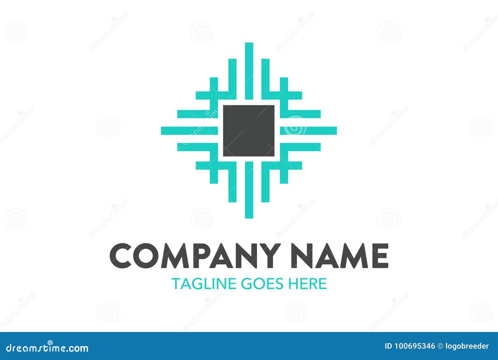 Unique Computer and Networking Logo Template Stock Vector ...
