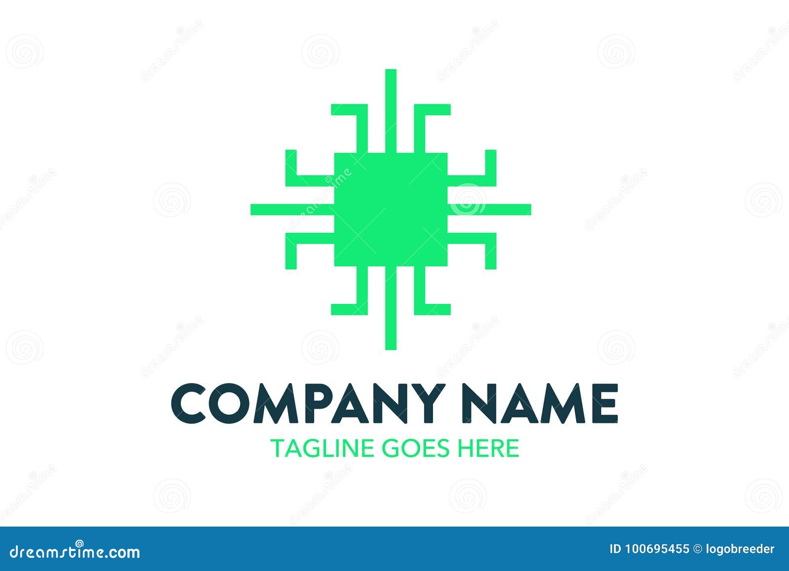 Unique Computer and Networking Logo Template Stock Vector ...