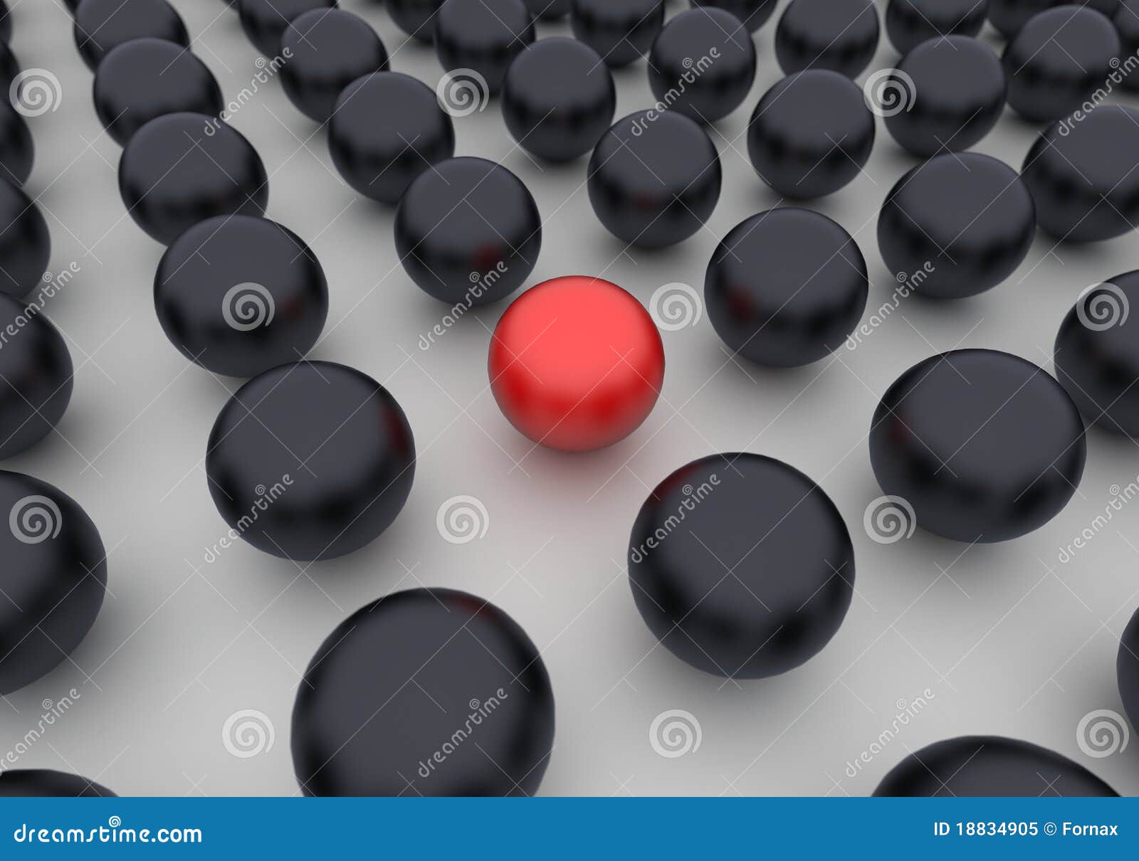 Unique concept stock illustration. Illustration of rendering - 18834905