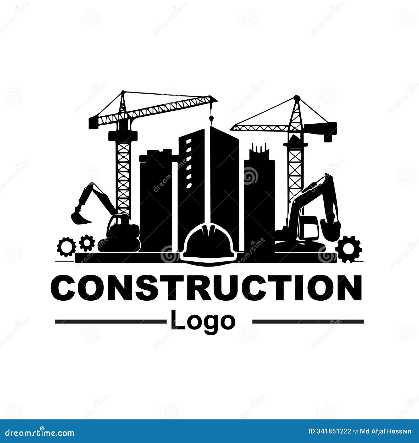 Unique Construction Silhouette Vector Logos for Builders and ...