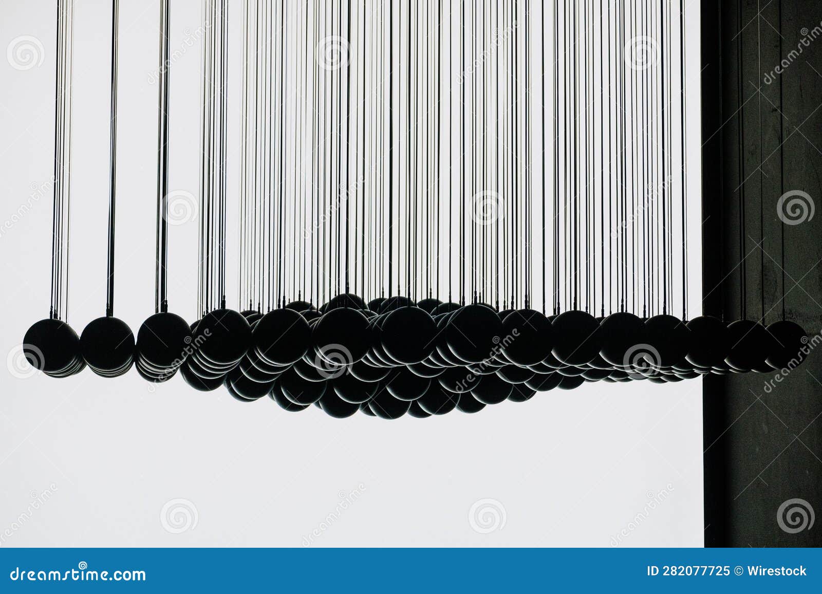 Unique and Contemporary Installation Featuring a Series of Black ...