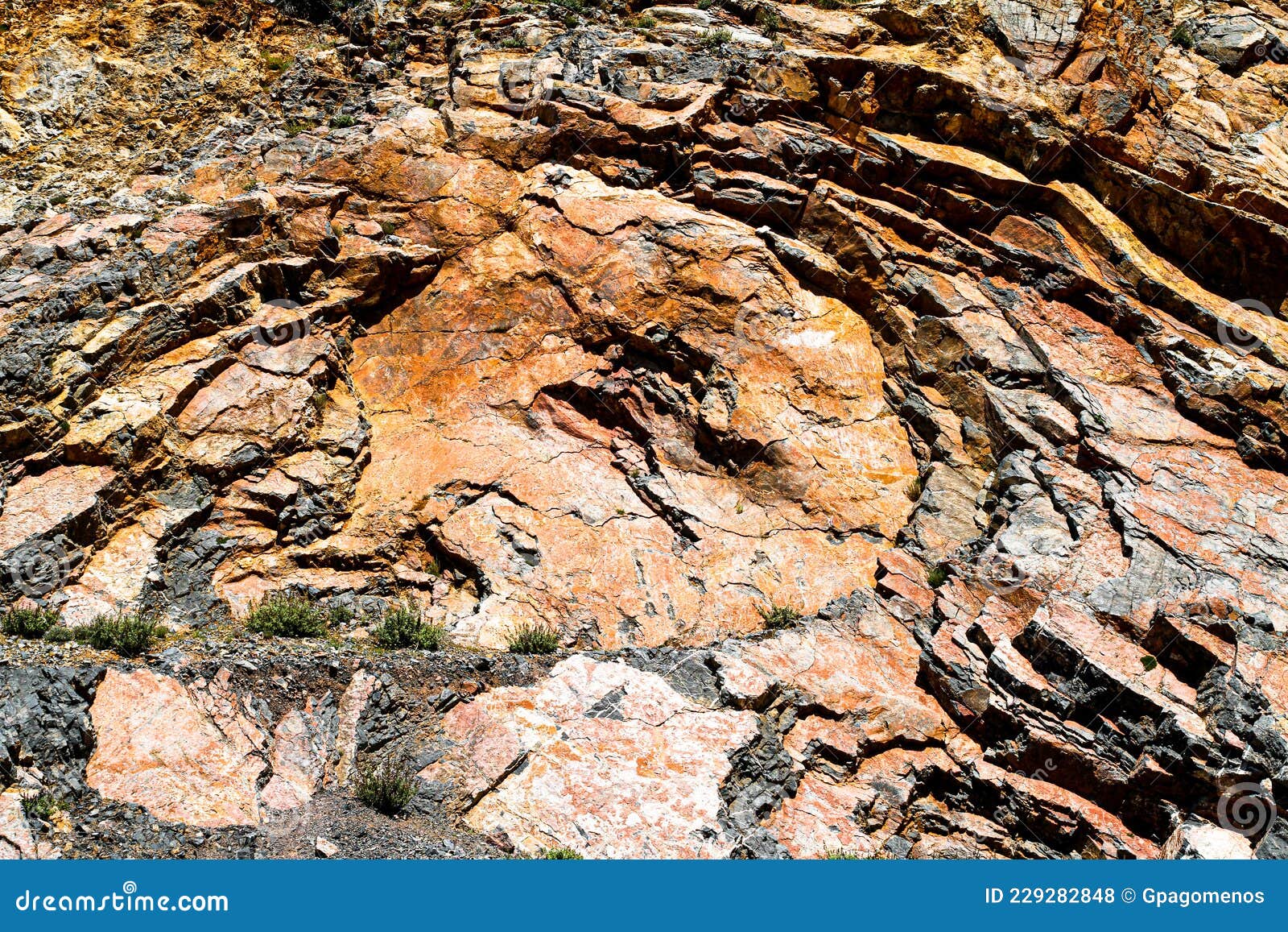 Corroded Rock Relief Structure Rough Background Texture. Stock Photo ...