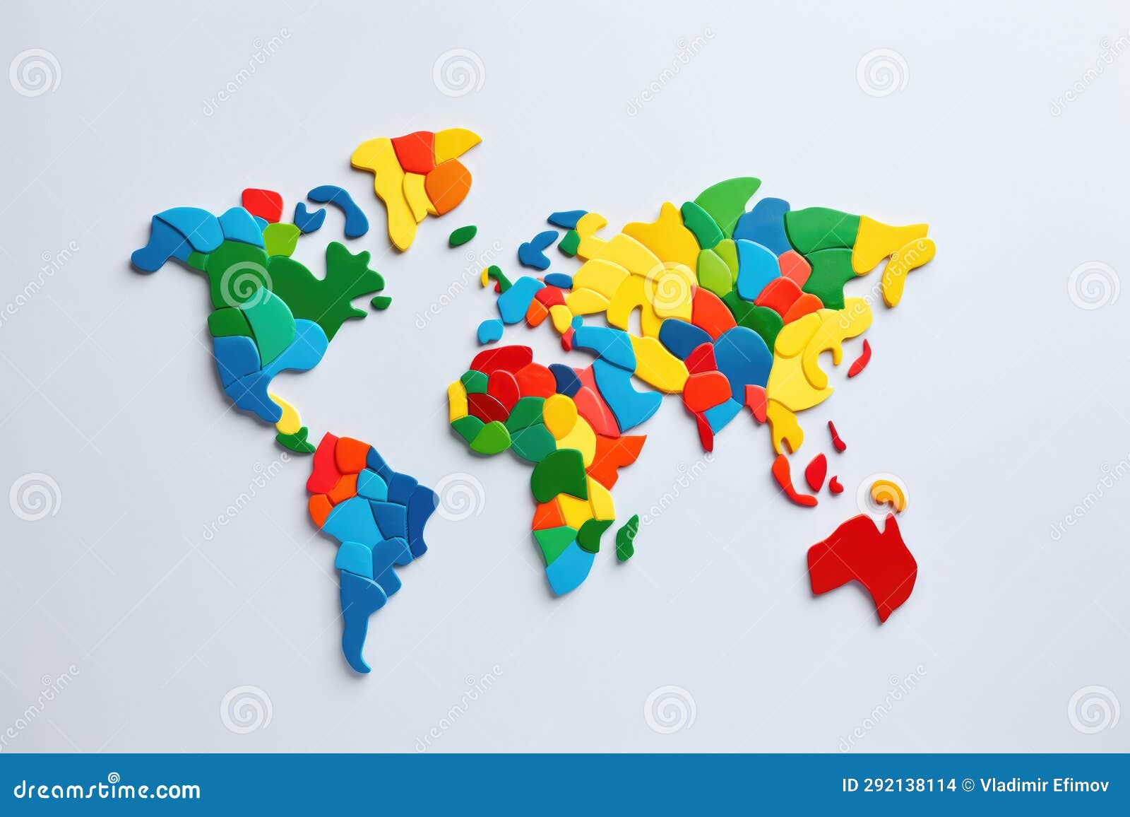 Unique and Creative Image of World Map Made Out of Puzzle Pieces. this ...