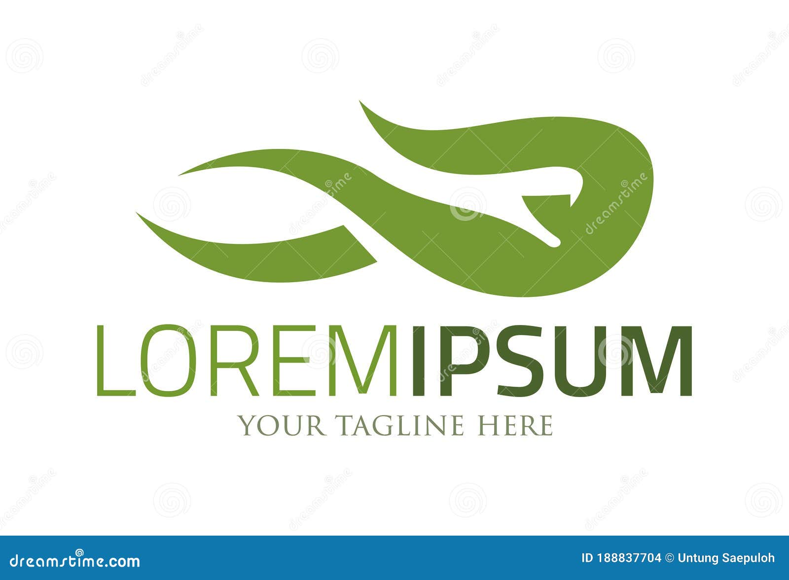 Negative Space Green Snake Logo Design Stock Vector - Illustration of ...