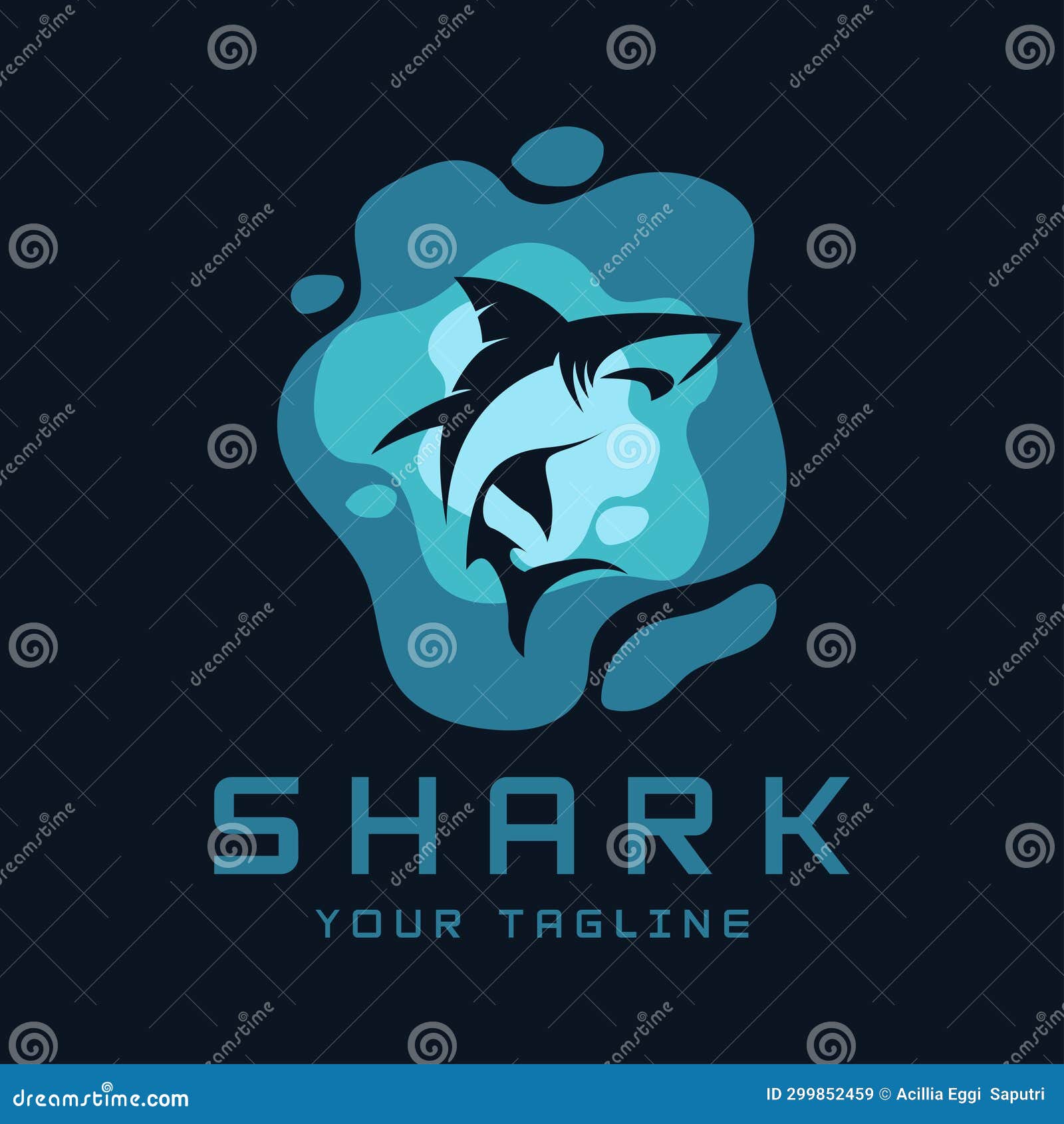 Unique and Creative Shark Logo Vector Design Stock Vector ...
