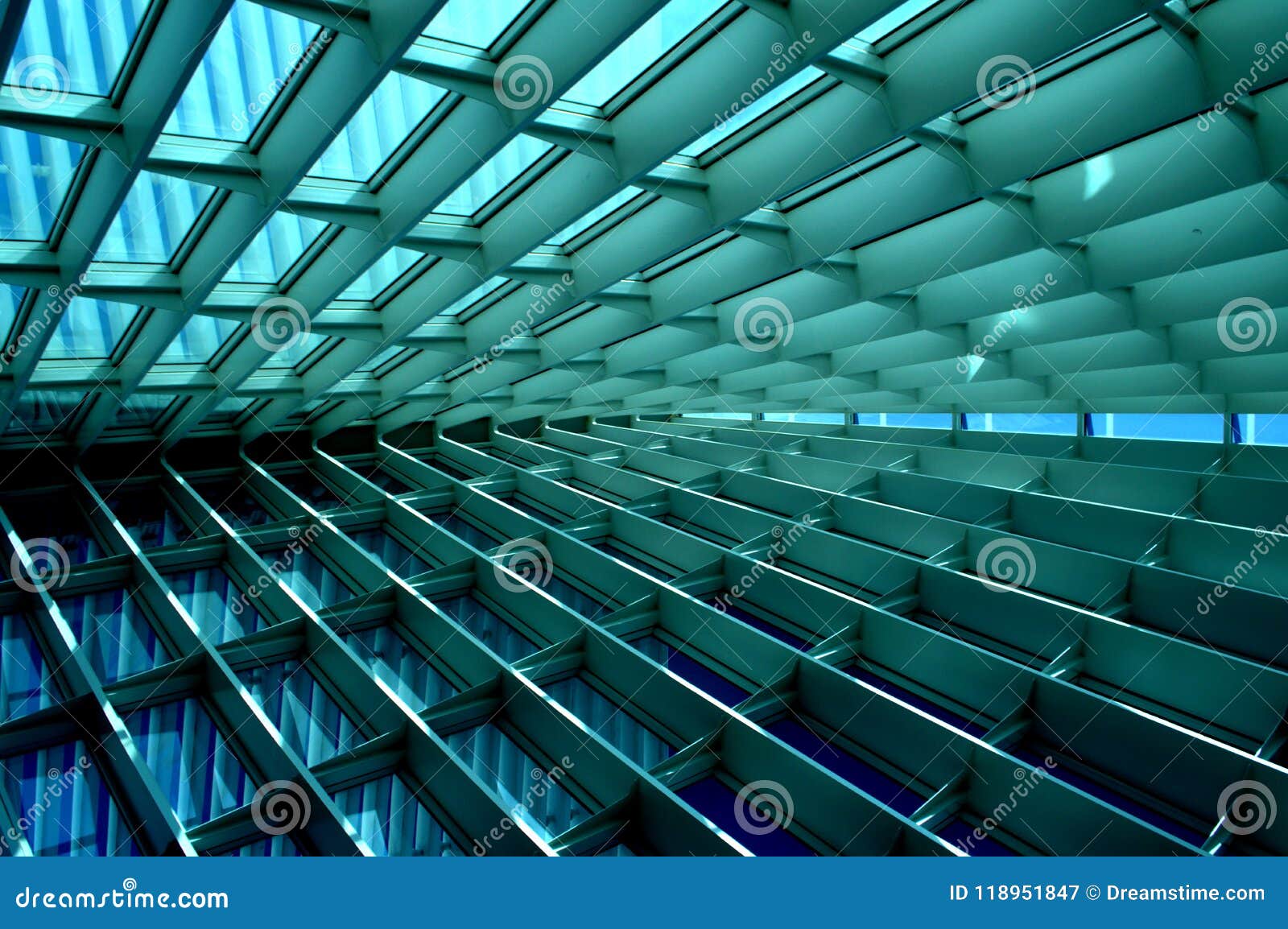 Blue cristal ceiling stock image. Image of geometric - 118951847