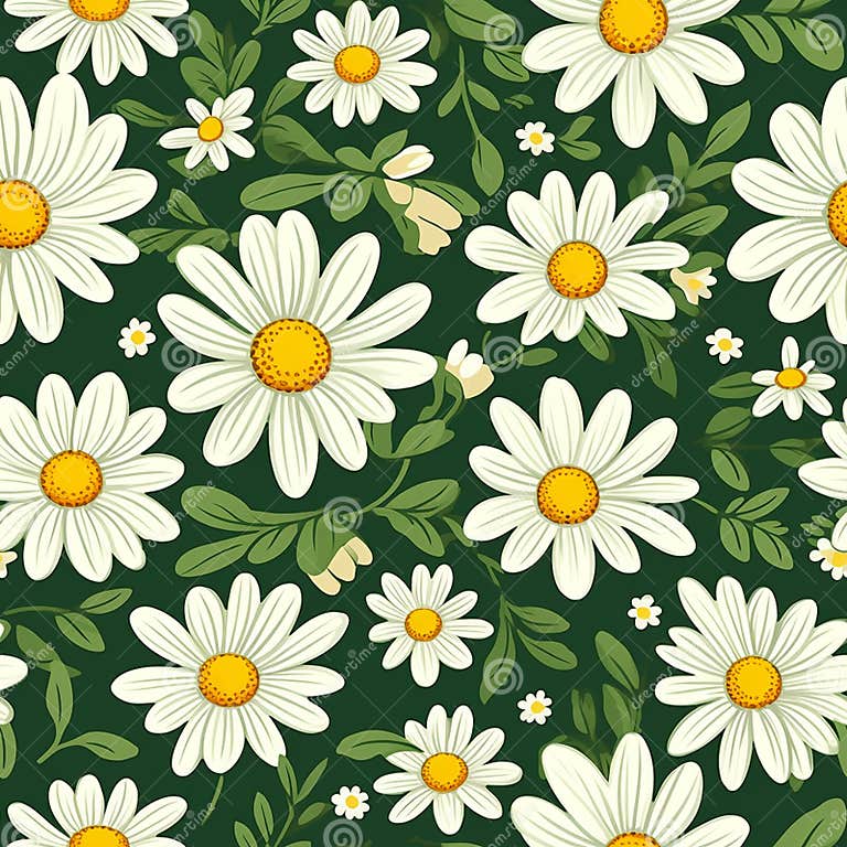 Unique Daisy Texture for Abstract Background Stock Vector ...