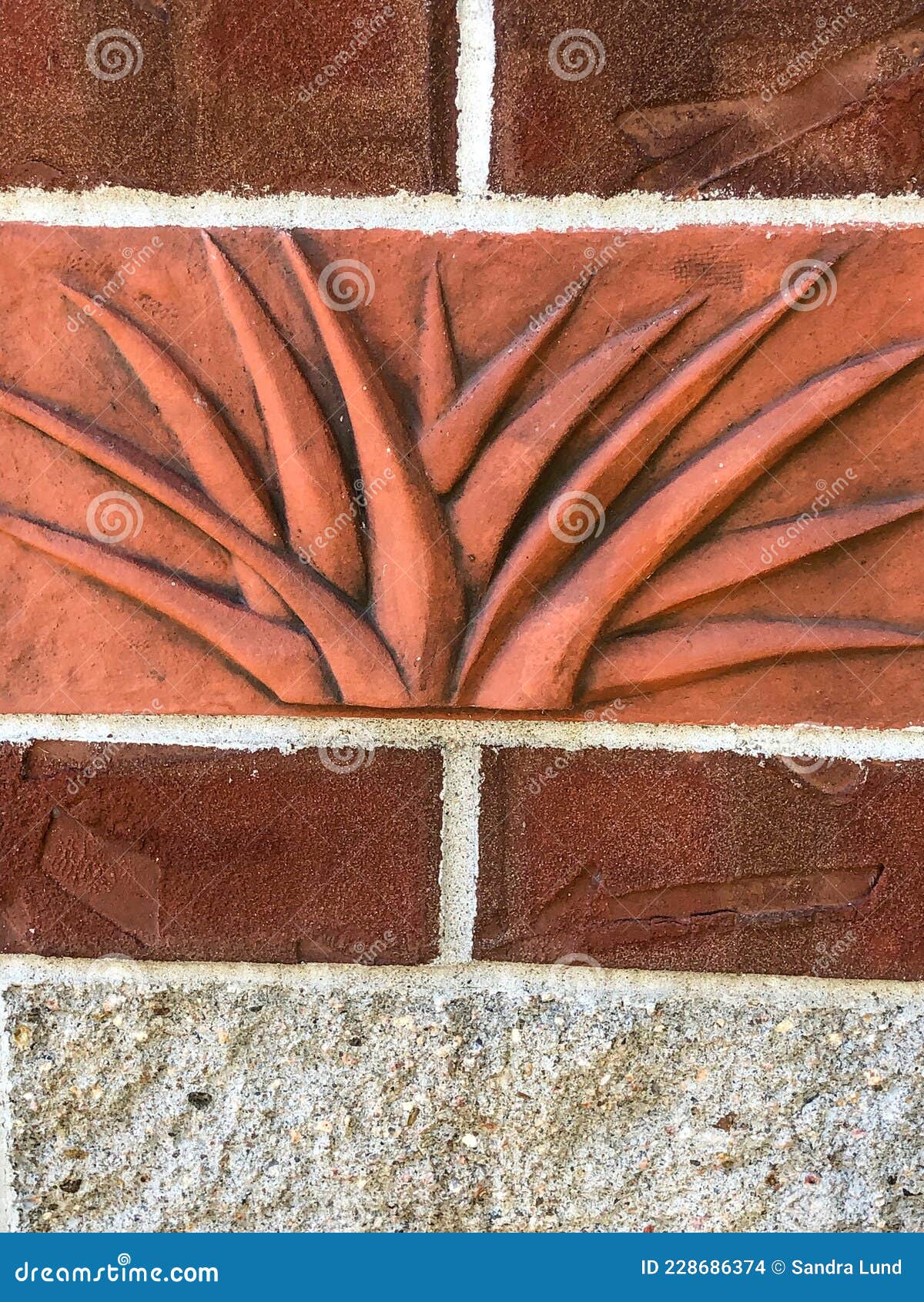 Unique Decorative Brick Design Background Stock Photo - Image of ...