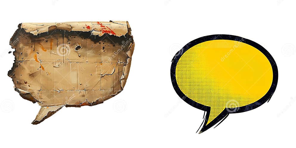 Creative Speech Bubbles for Artistic Expression and Communication Stock ...