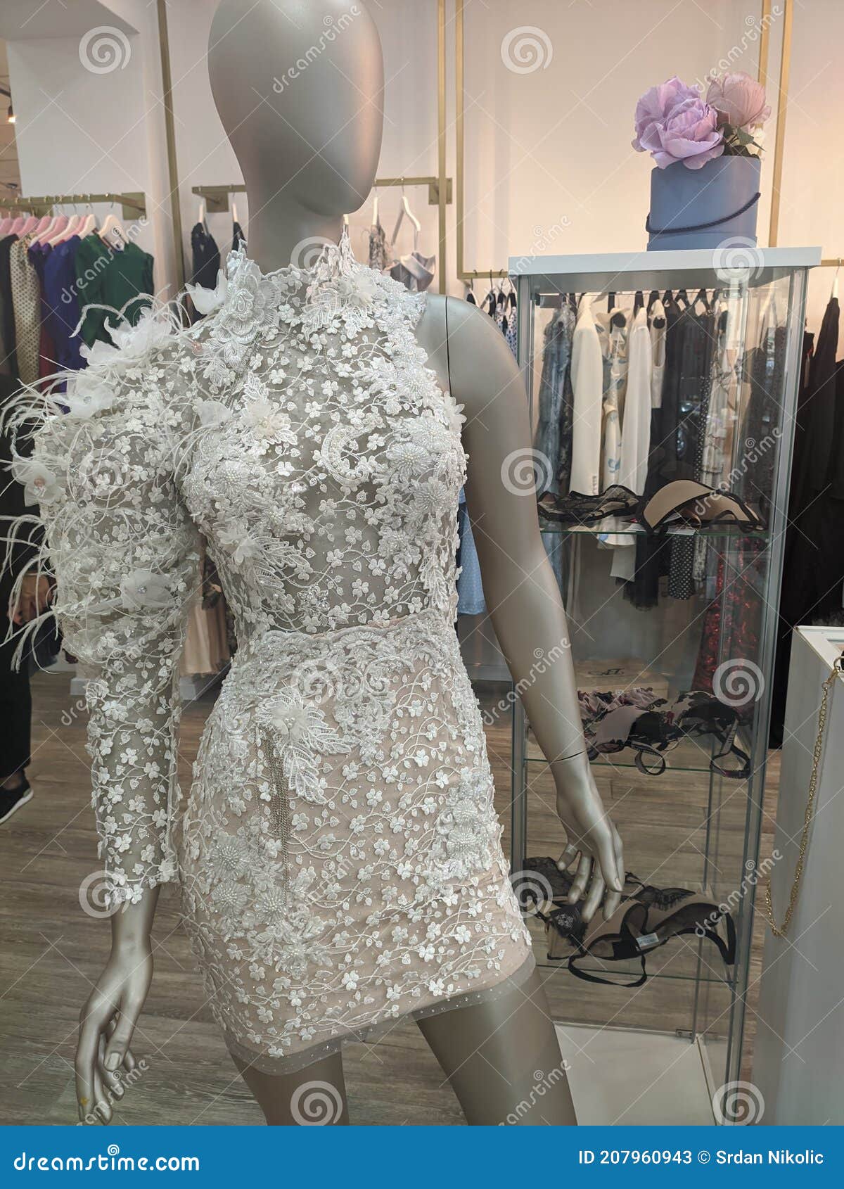 Unique designer dress stock image. Image of unique, lighting - 207960943