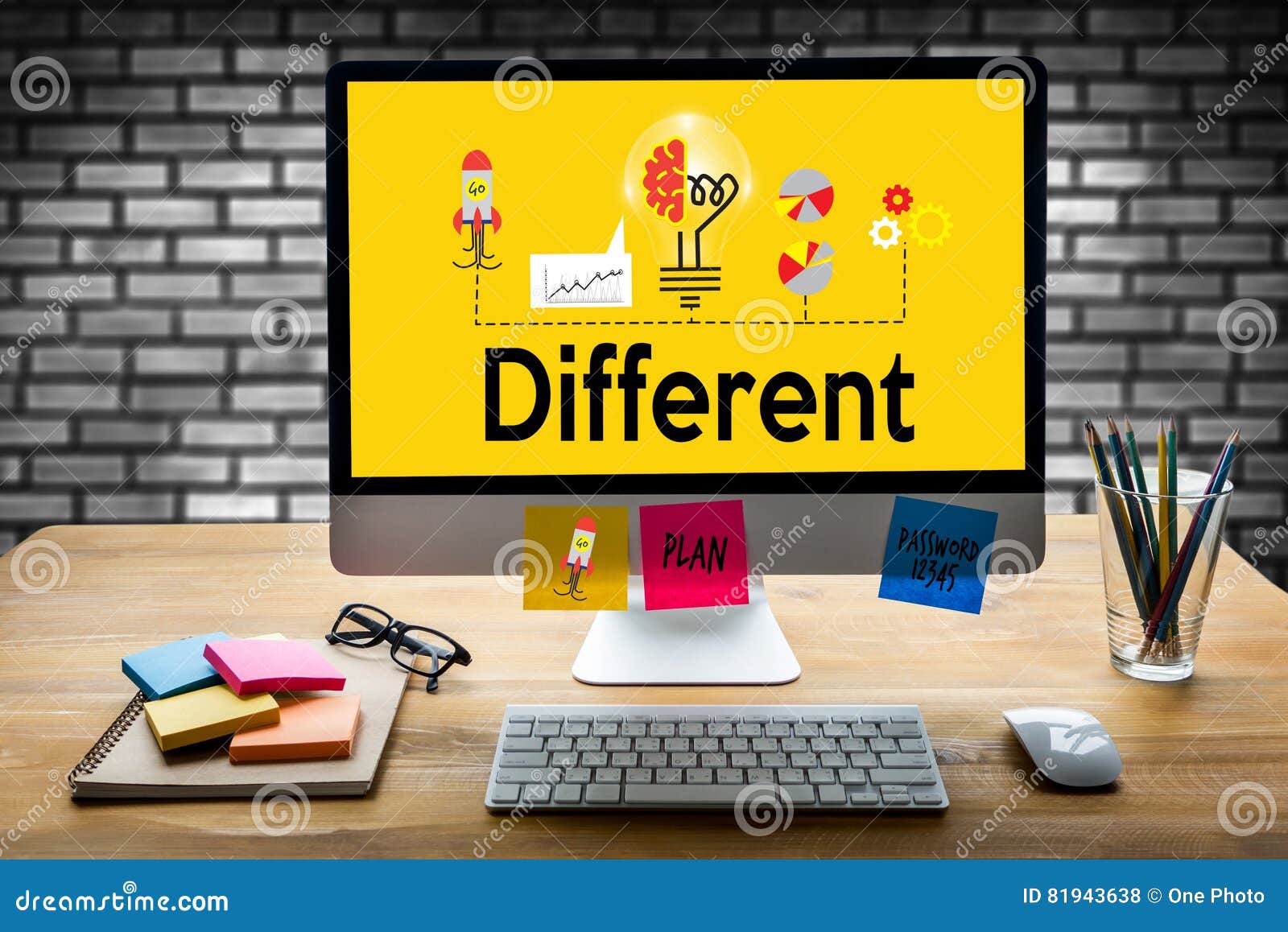Unique Different Being Different Concept , Make a Difference , J Stock ...