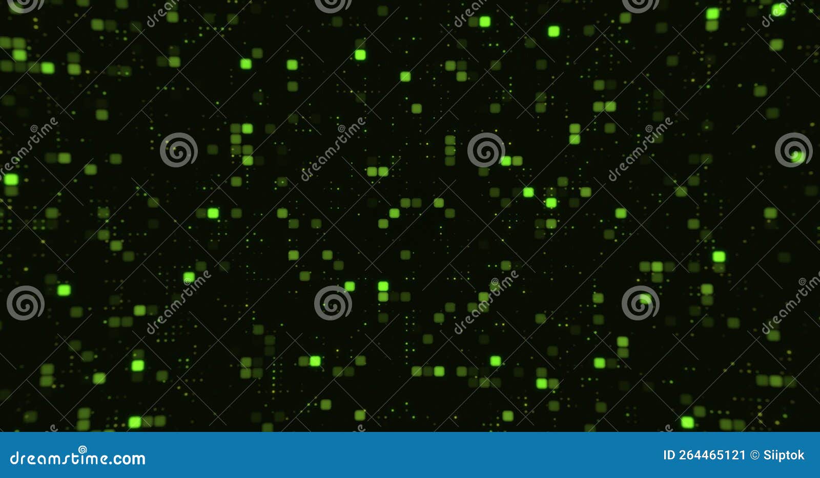 Digital Abstract Background Animation of Yellow Pixel Dot ...