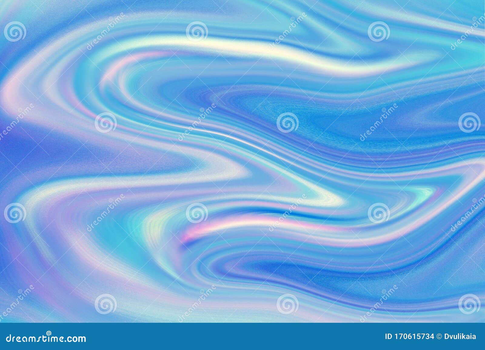 Digital Fluid Art Technique Holographic Background Stock Illustration ...