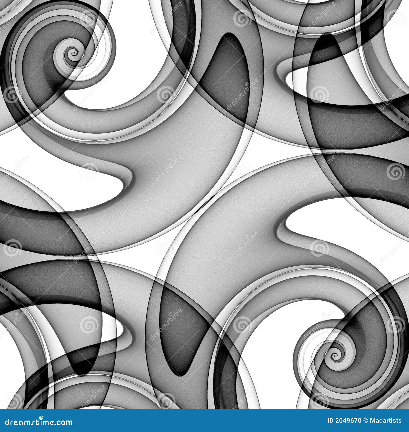 Unique Double Spirals Pattern Stock Illustration - Illustration of ...