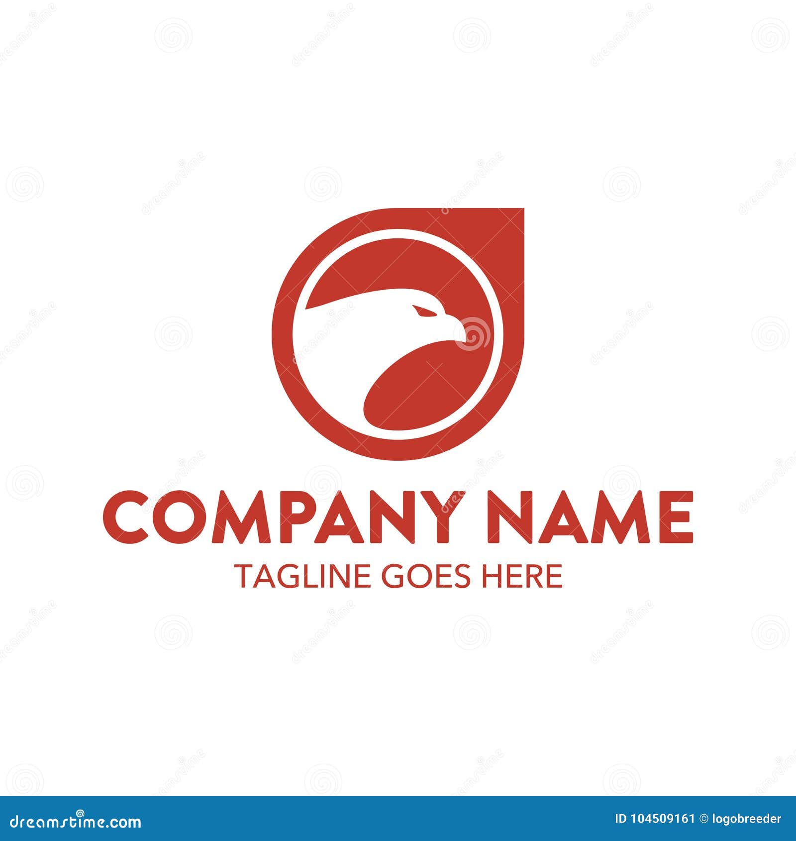 Unique Eagle Logo Template. Vector Stock Vector - Illustration of ...