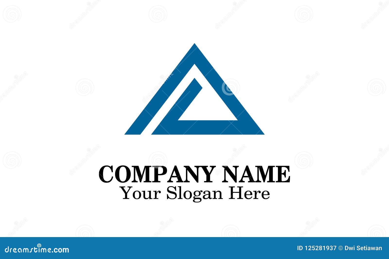 Triangle logo design stock vector. Illustration of corporate - 125281937