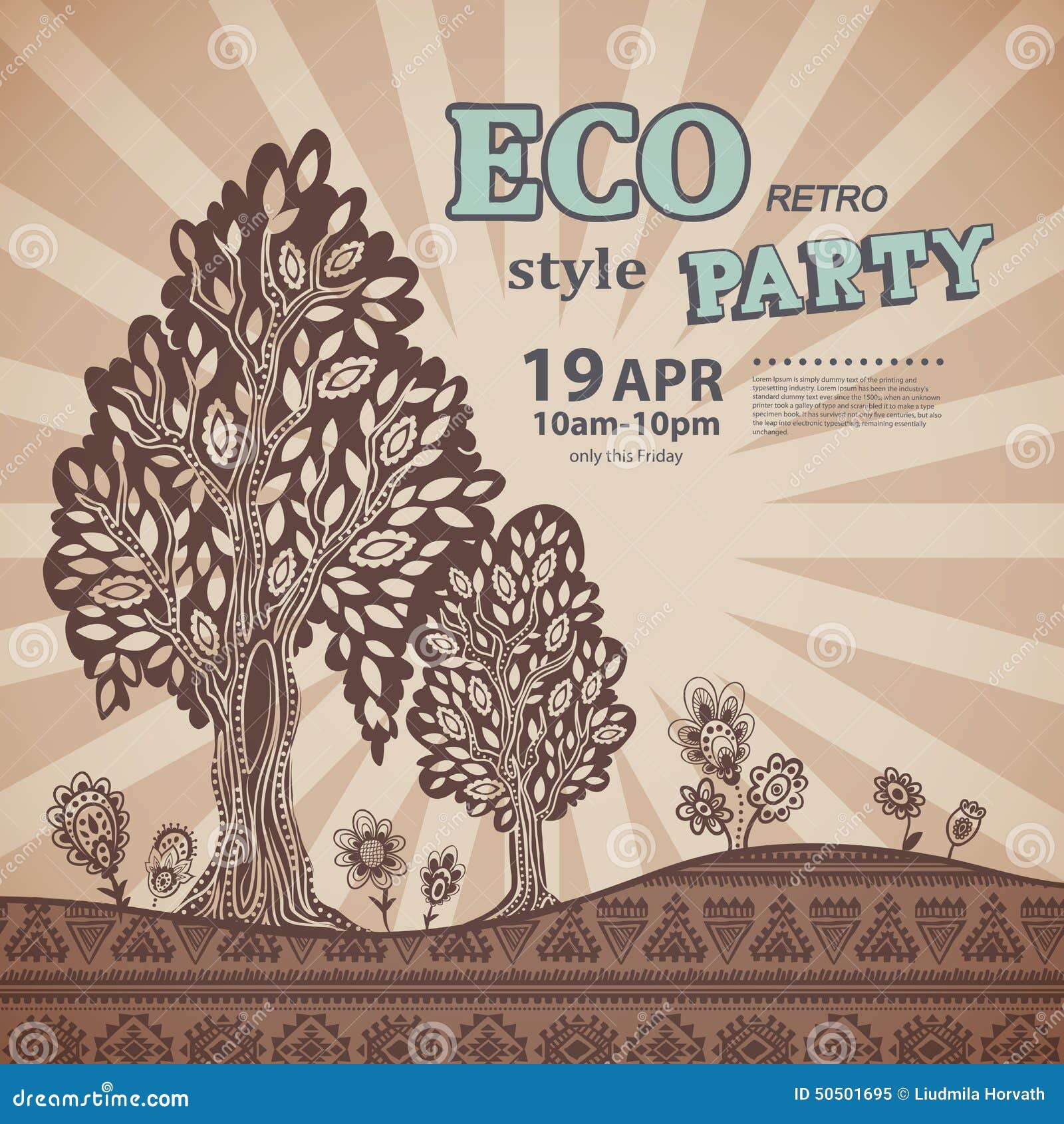 Unique ethnic tree of life stock vector. Illustration of ornamental ...