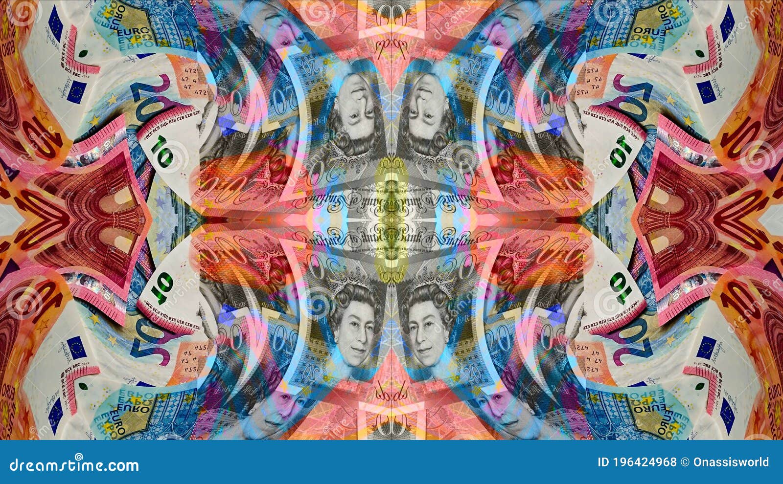 Unique Euro Money Notes Abstract Background Editorial Stock Photo ...
