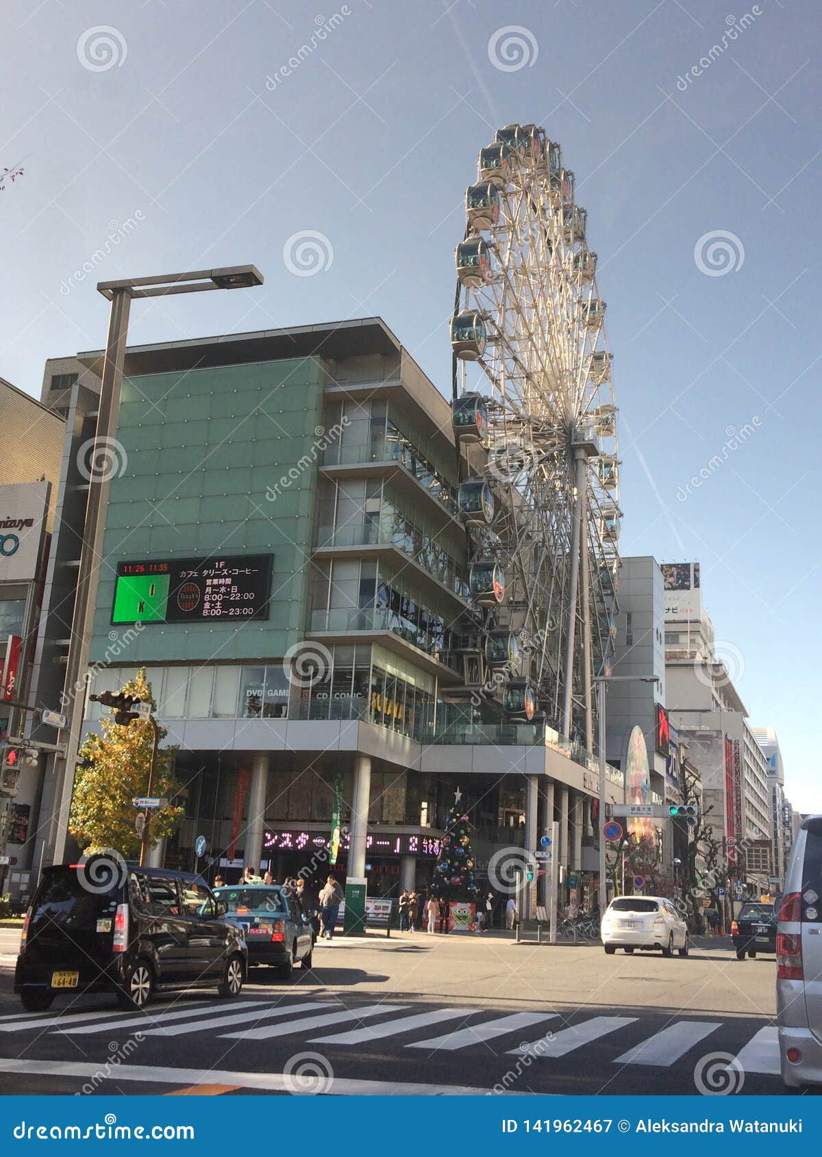 Unique Ferris Wheel on Building in Sapporo, Japan Editorial Photography ...