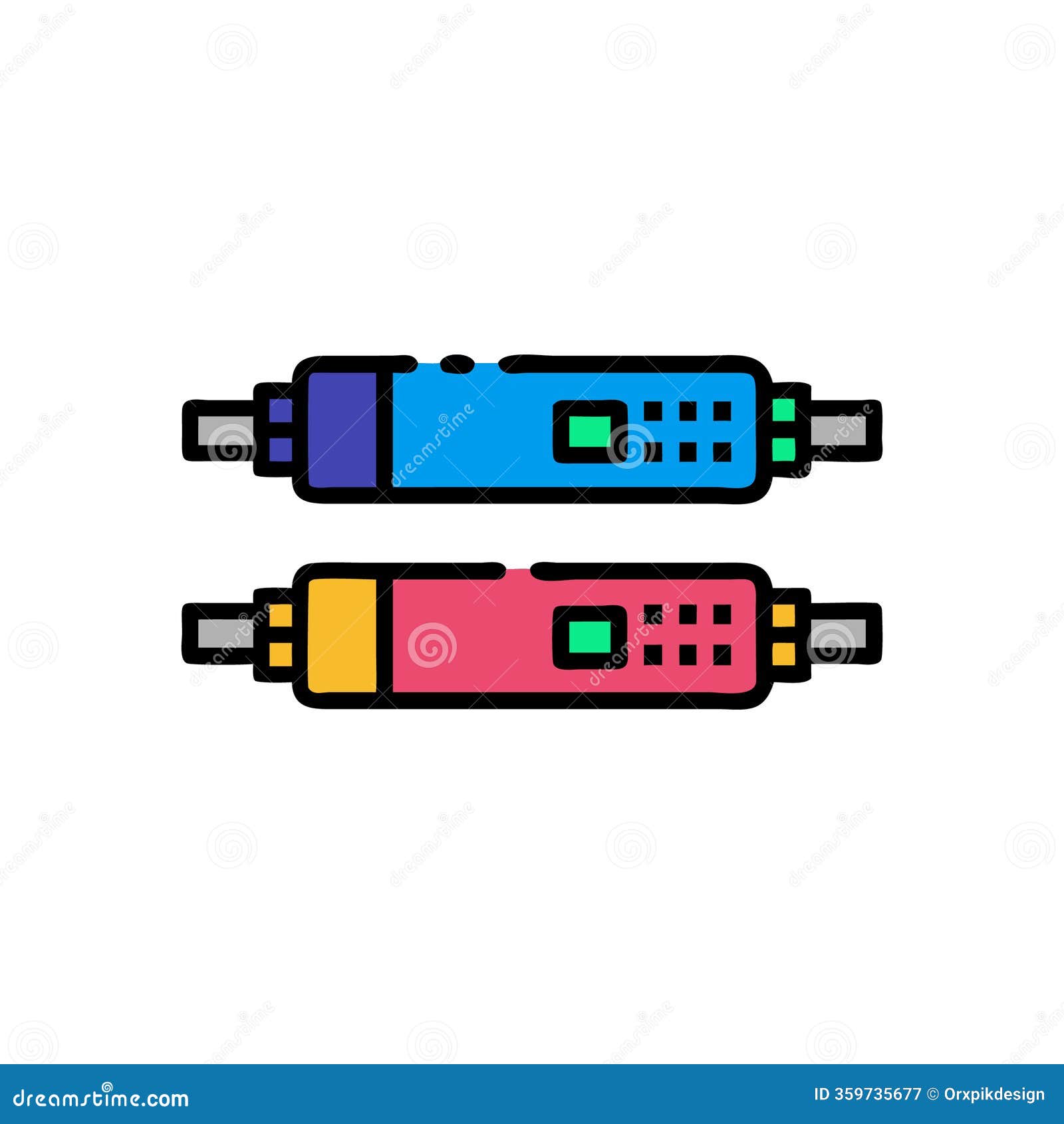 Unique Fiber Optic Transceiver Electrical Icon Stock Illustration ...