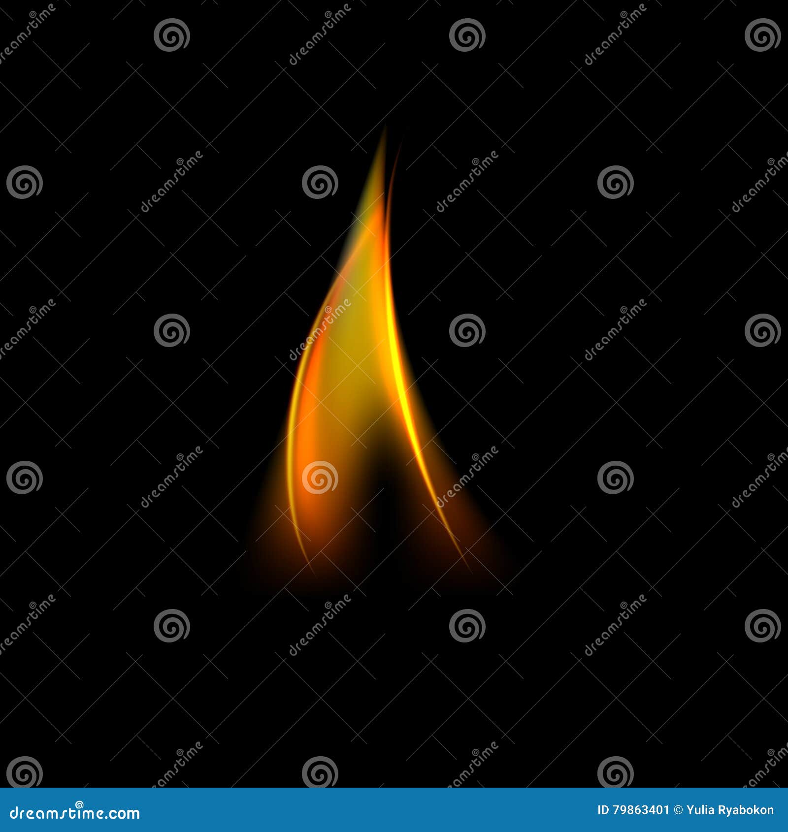 Unique fire flame stock vector. Illustration of graphic - 79863401