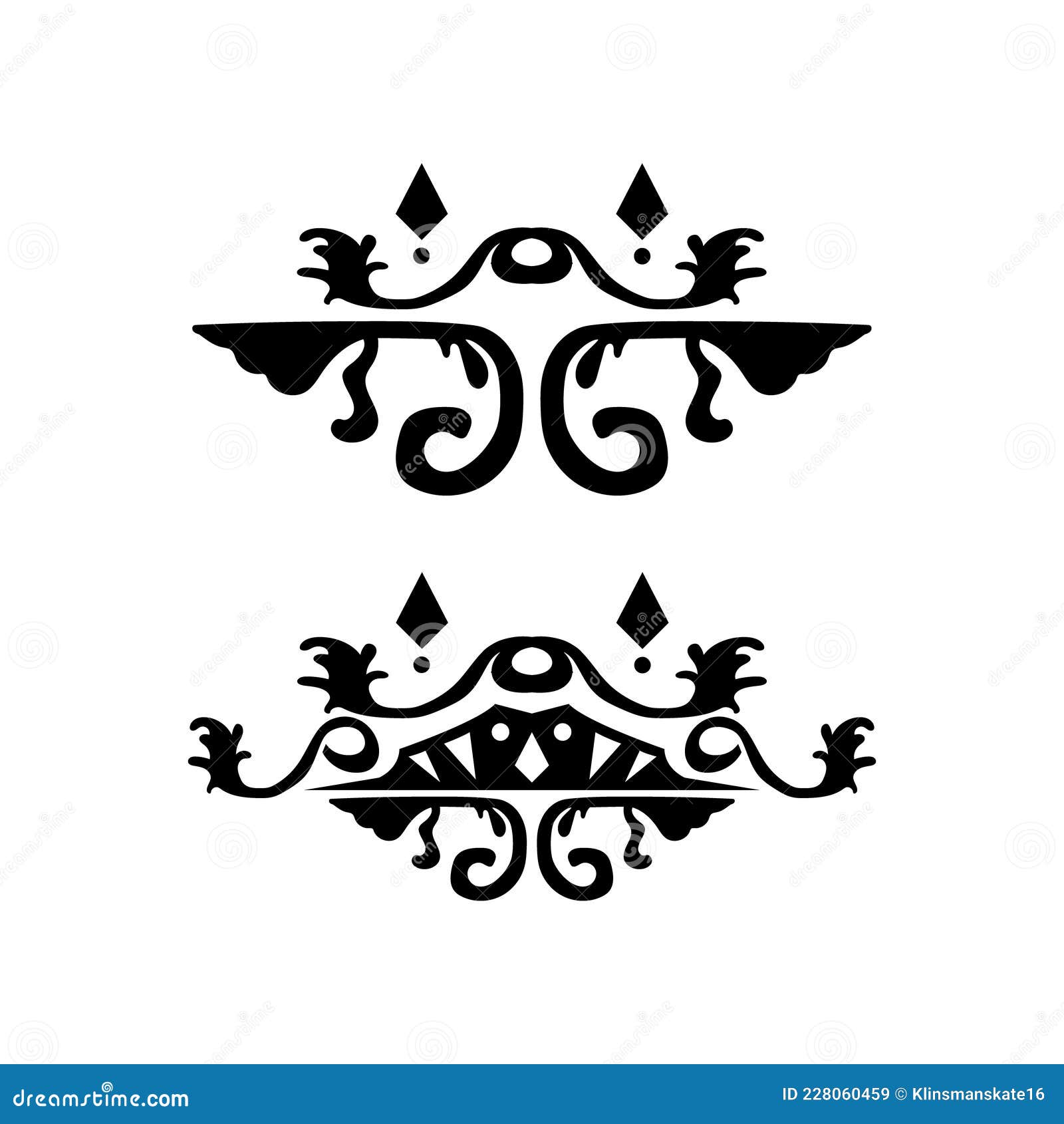 Unique Floral Decorative Design Vector Stock Vector - Illustration of ...