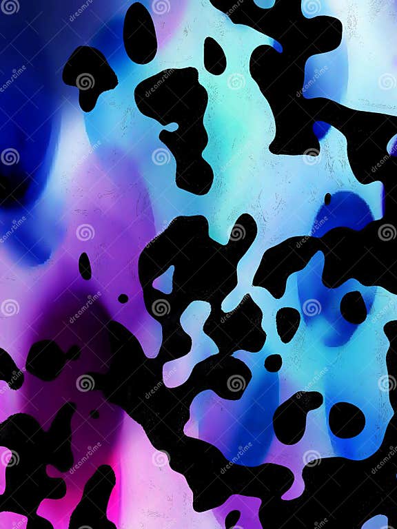 Unique Funky Abstract Colourful Shape Design Pattern Stock Photo ...