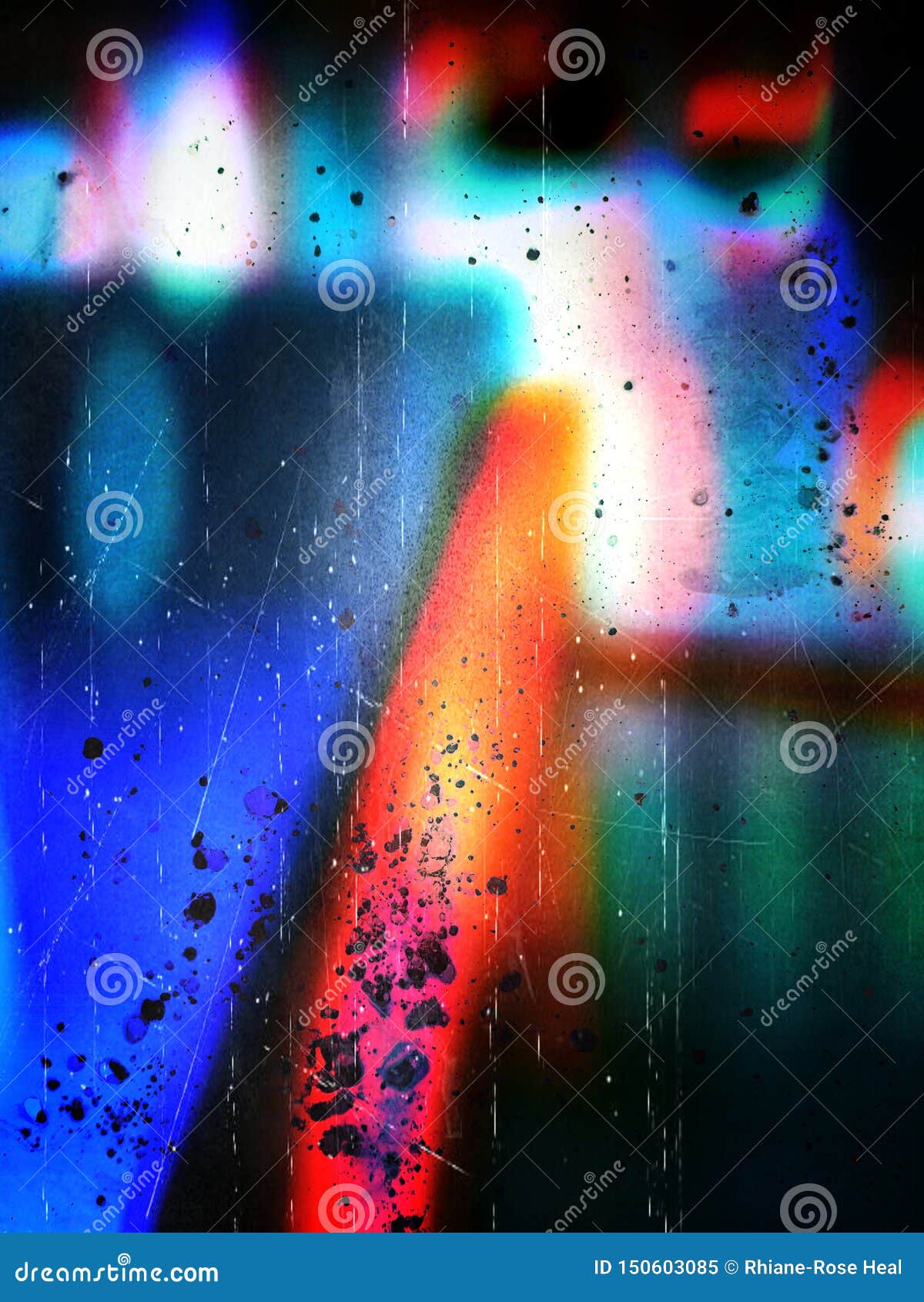 Unique Funky Abstract Colourful Shape Design Pattern Stock Image ...