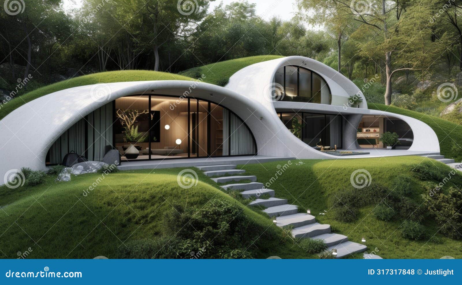 This Unique and Futuristic Home is Completely Underground Creating ...