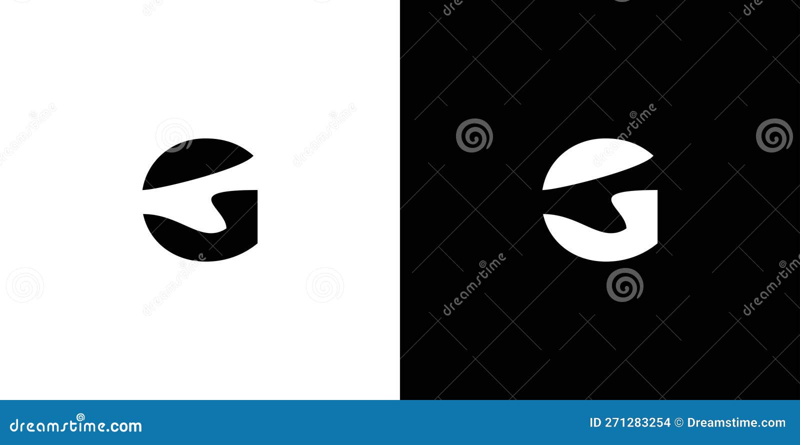 Unique G logo design stock vector. Illustration of abstract - 271283254