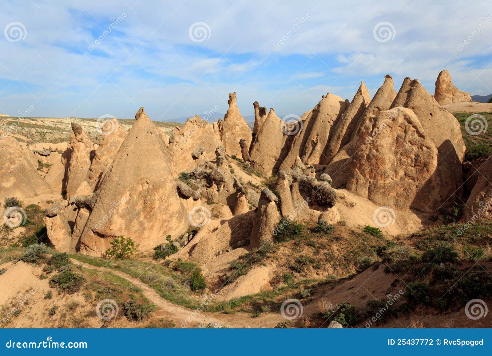 Unique Geological Formations, Cappadocia Stock Photo - Image of rock ...