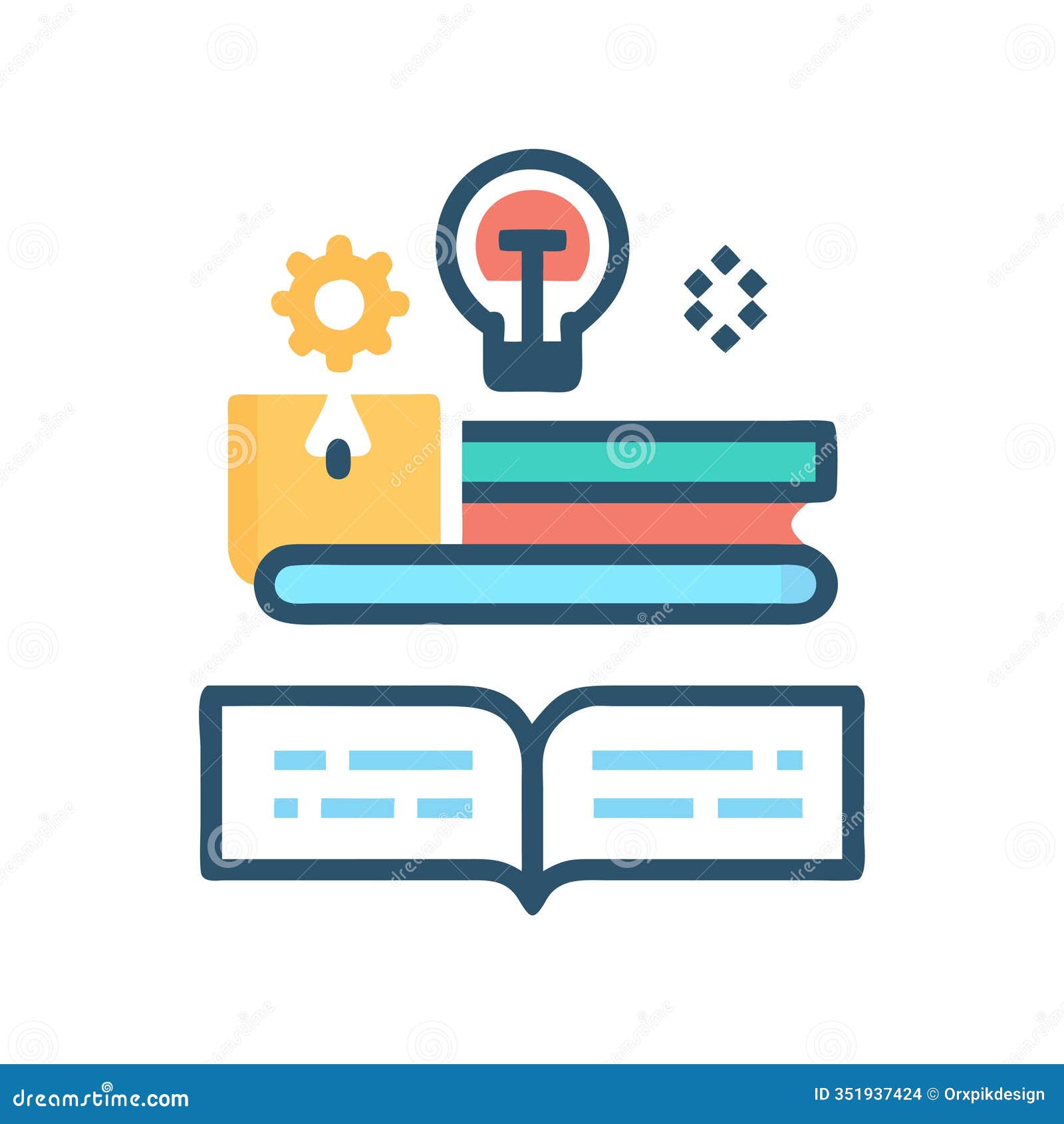 Unique Knowledge Symbol Graphic Stock Vector - Illustration of graphic ...