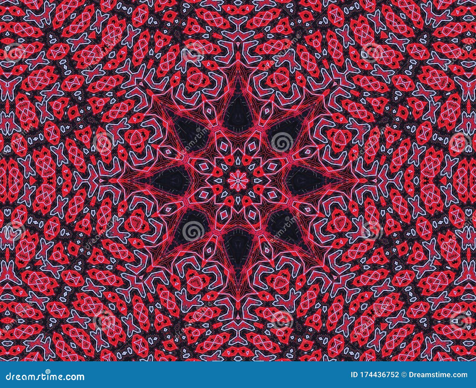 Abstract Mandala Seamless Texture for Design and Background Stock Photo ...